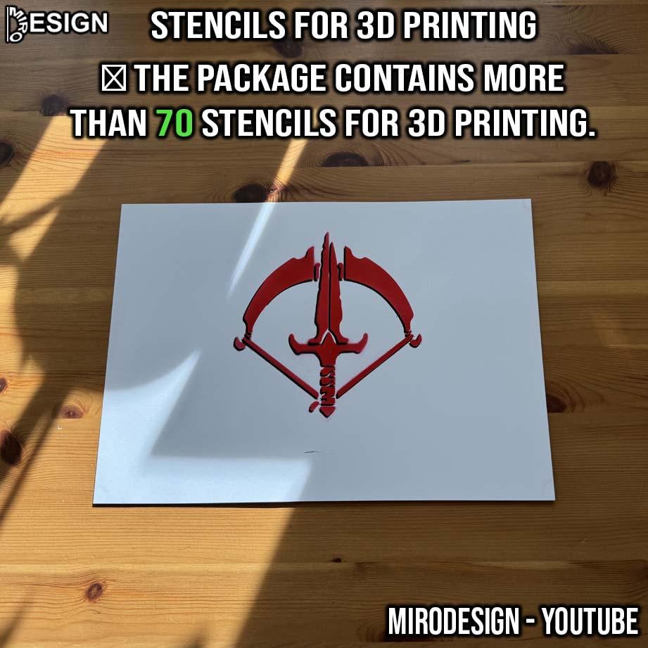 3D Printed Stencils - Diablo - Etsy