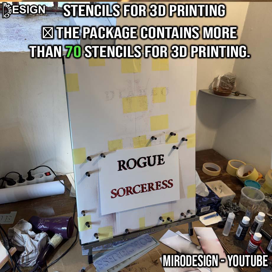 3D Printed Stencils - Diablo - Etsy