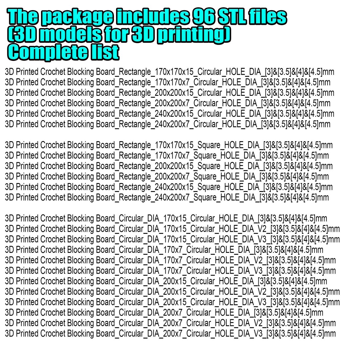 3D Printed Crochet Blocking Board - Etsy