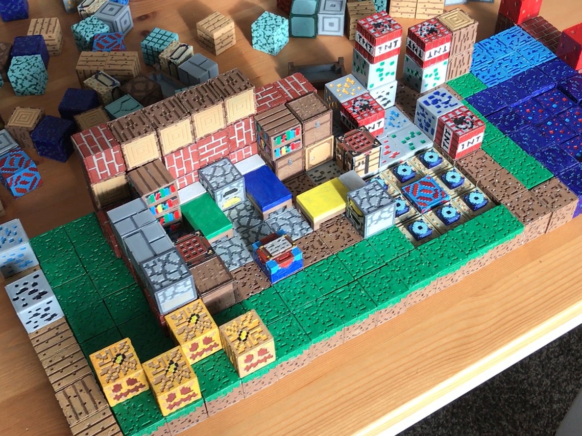 Magnetic Cubes / Minecraft Design / 3D Print Model / Digital | Etsy