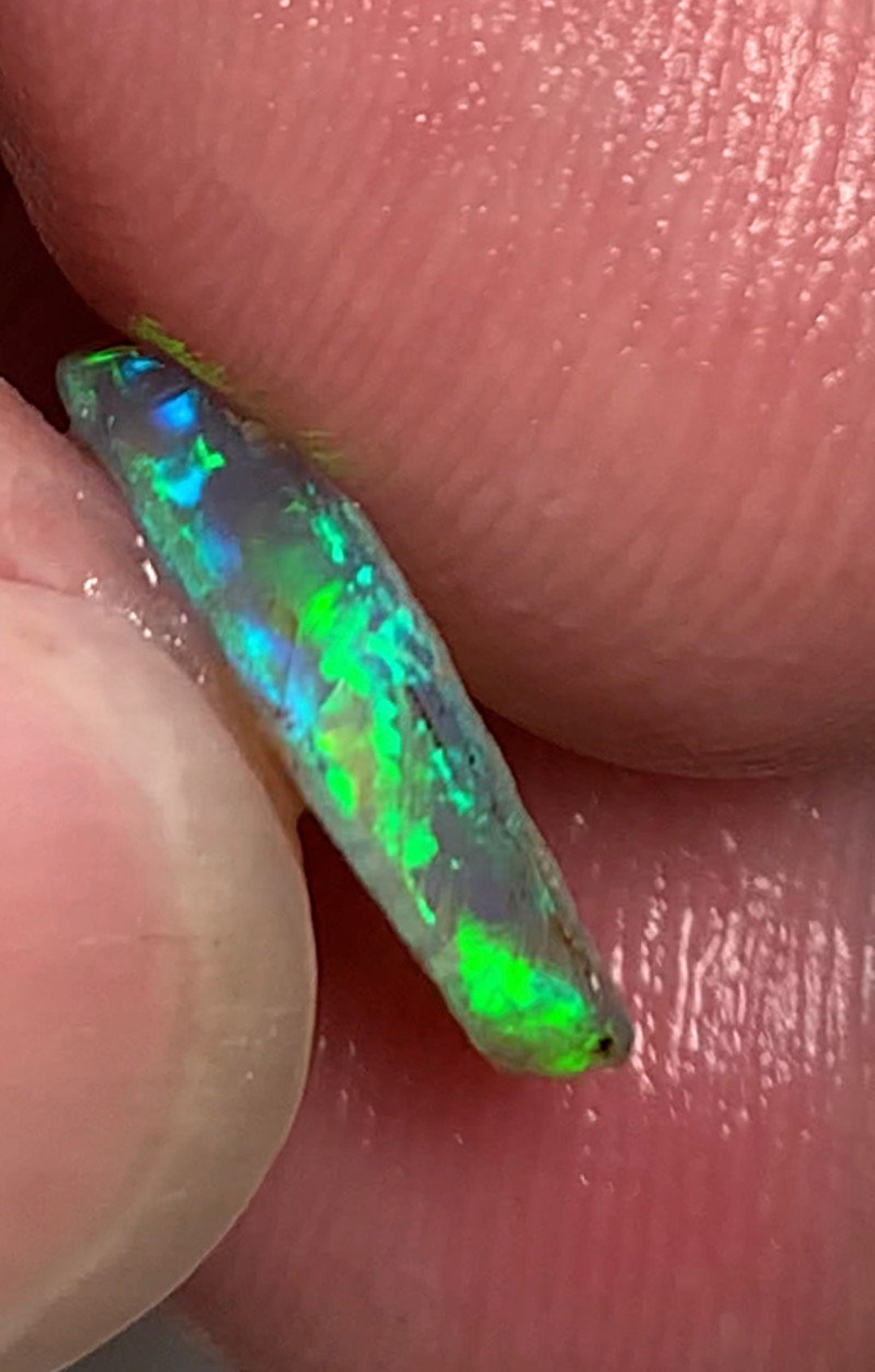 Australian Rough Crystal Opal Lightning Ridge 3.1ct Cutters Grade Seam ...