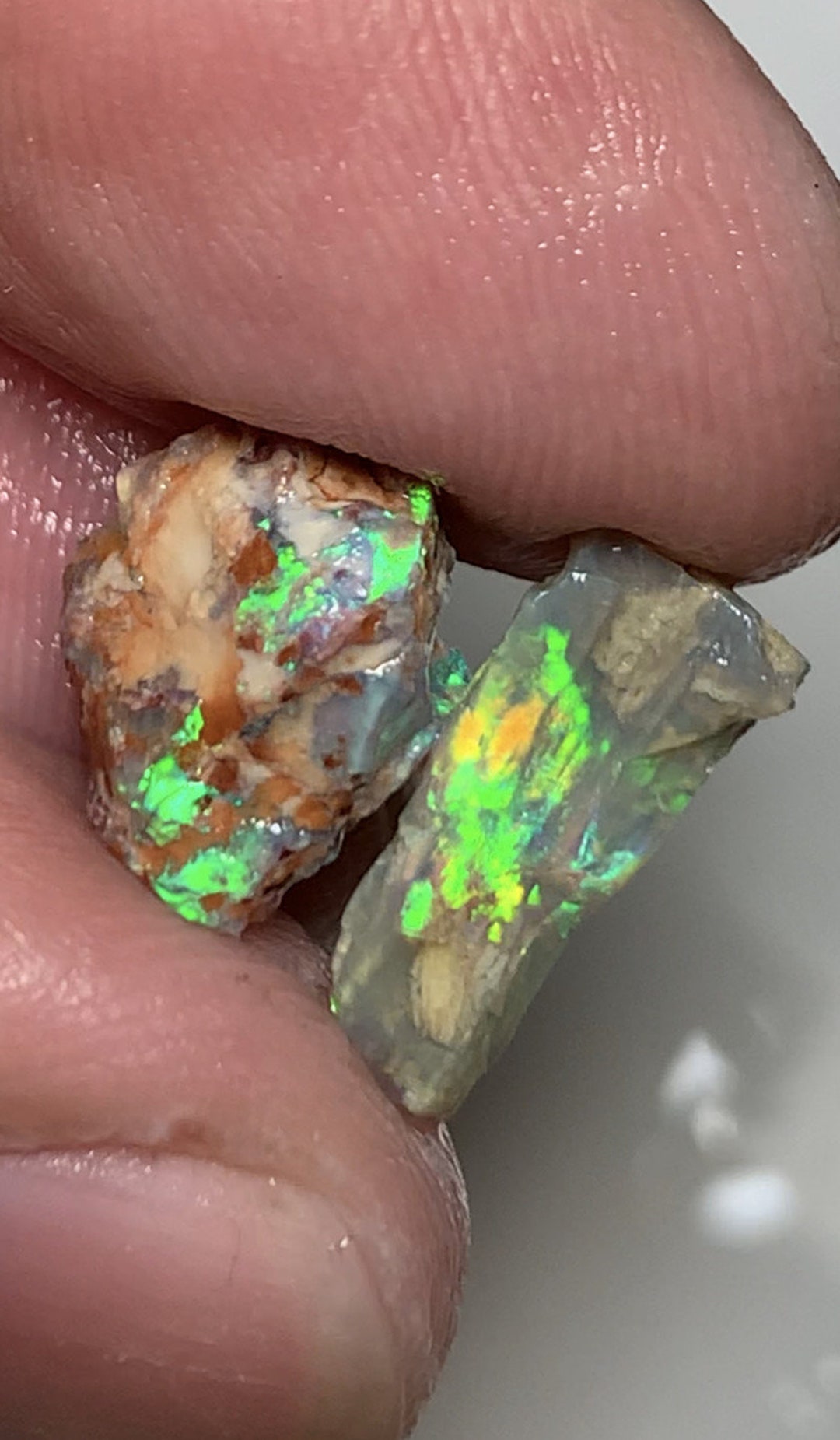 Buy Australian Rough Crystal Opal Lightning Ridge 7.8ct Knobby Vivid ...