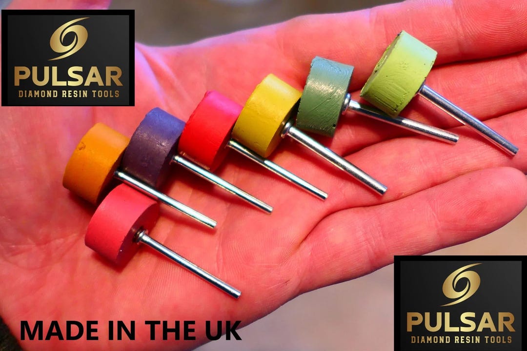 PULSAR DIAMOND® Mk2 Little Ripper™ Hub Drive Resin 7 Piece Sets 200grit ...