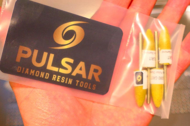 OFM'S PULSAR™ Points Diamond Resin Burs Like Nova for Dremel & Rotary Tools 3mm Shaft Set of 4 X ...