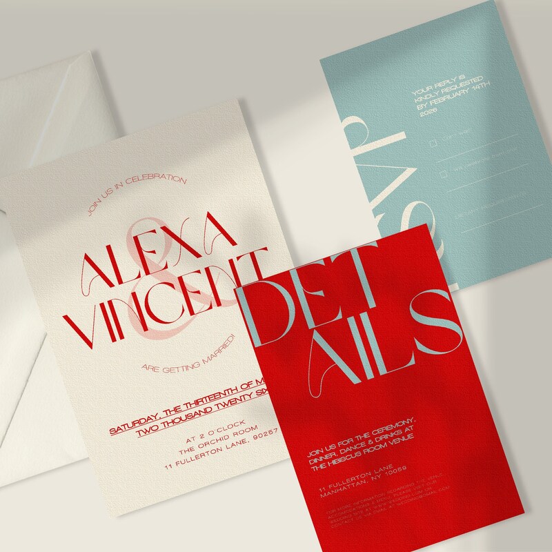 Layered Invitations - Etsy