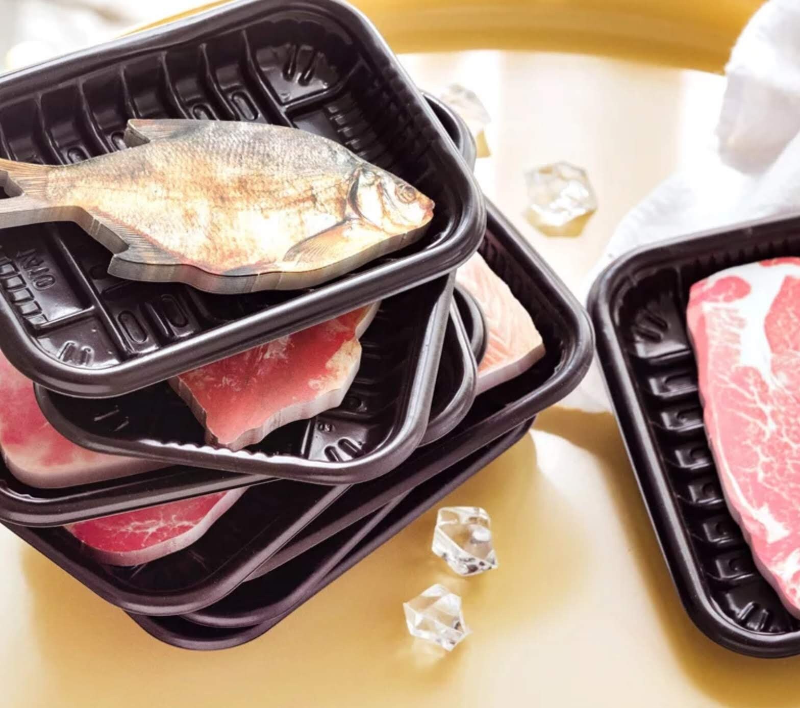 Paper Food Prints Realistic Meats Sticky Notes Scrapbooking Supplies ...