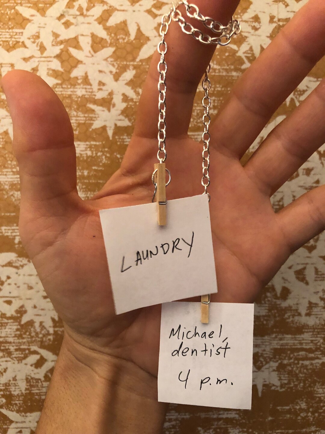 Mini Clothes Pin Mirror Hangers on Chain - Etsy