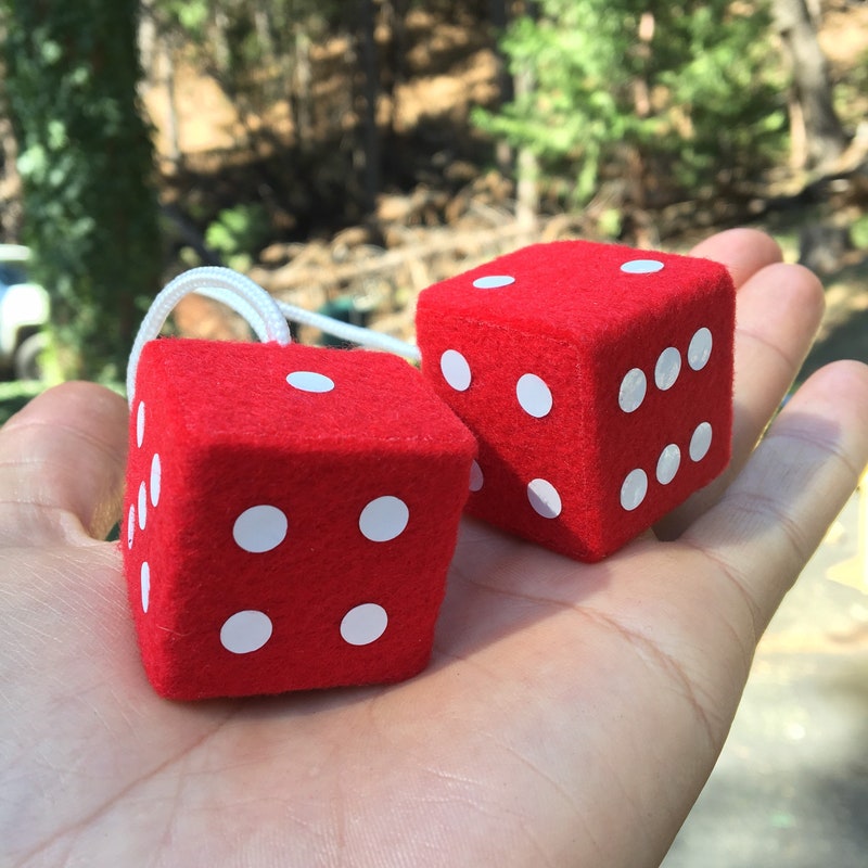 Fuzzy Dice for a Car - Etsy