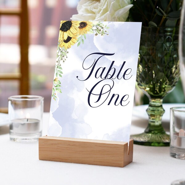 Sunflower Table Numbers - Etsy