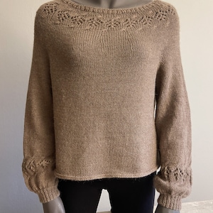 Hanako Sweater - Knitting Machine PDF Pattern for Beginners. - Etsy