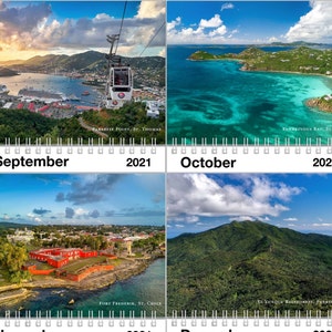 2024 Virgin Islands & Puerto Rico Calendar - Etsy