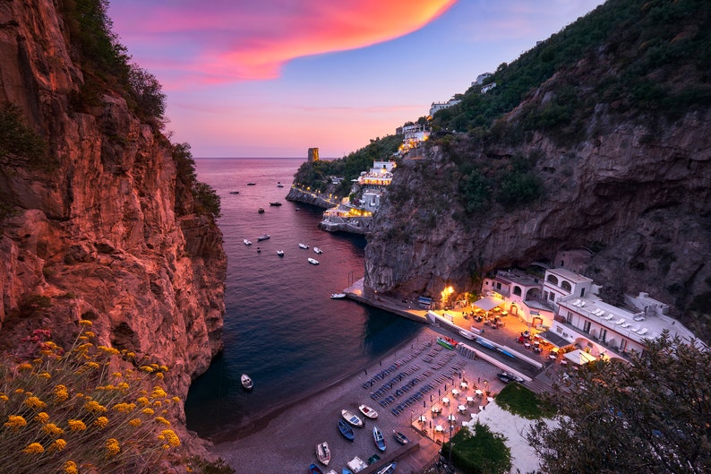 Amalfi Coast Italy Print, Praiano, Italian Coast, Italy Wall Decor ...