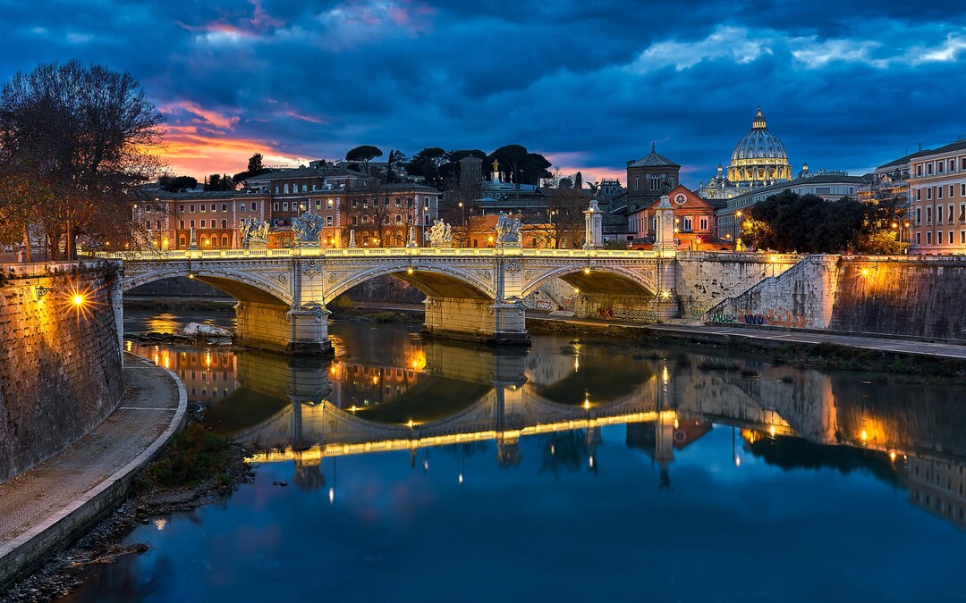 Rome Italy Print, Vatican, St Peter's Basilica, Italy Wall Decor ...