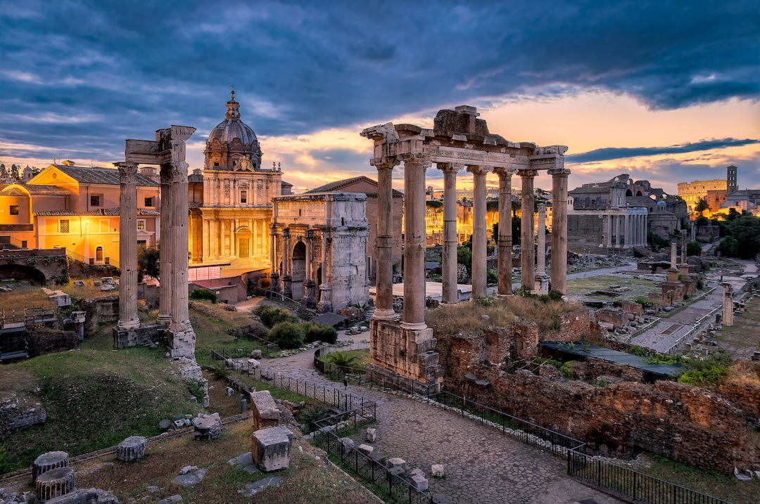 Rome Italy Print, Roman Forum, Ancient Rome, Italy Wall Decor, Roman ...