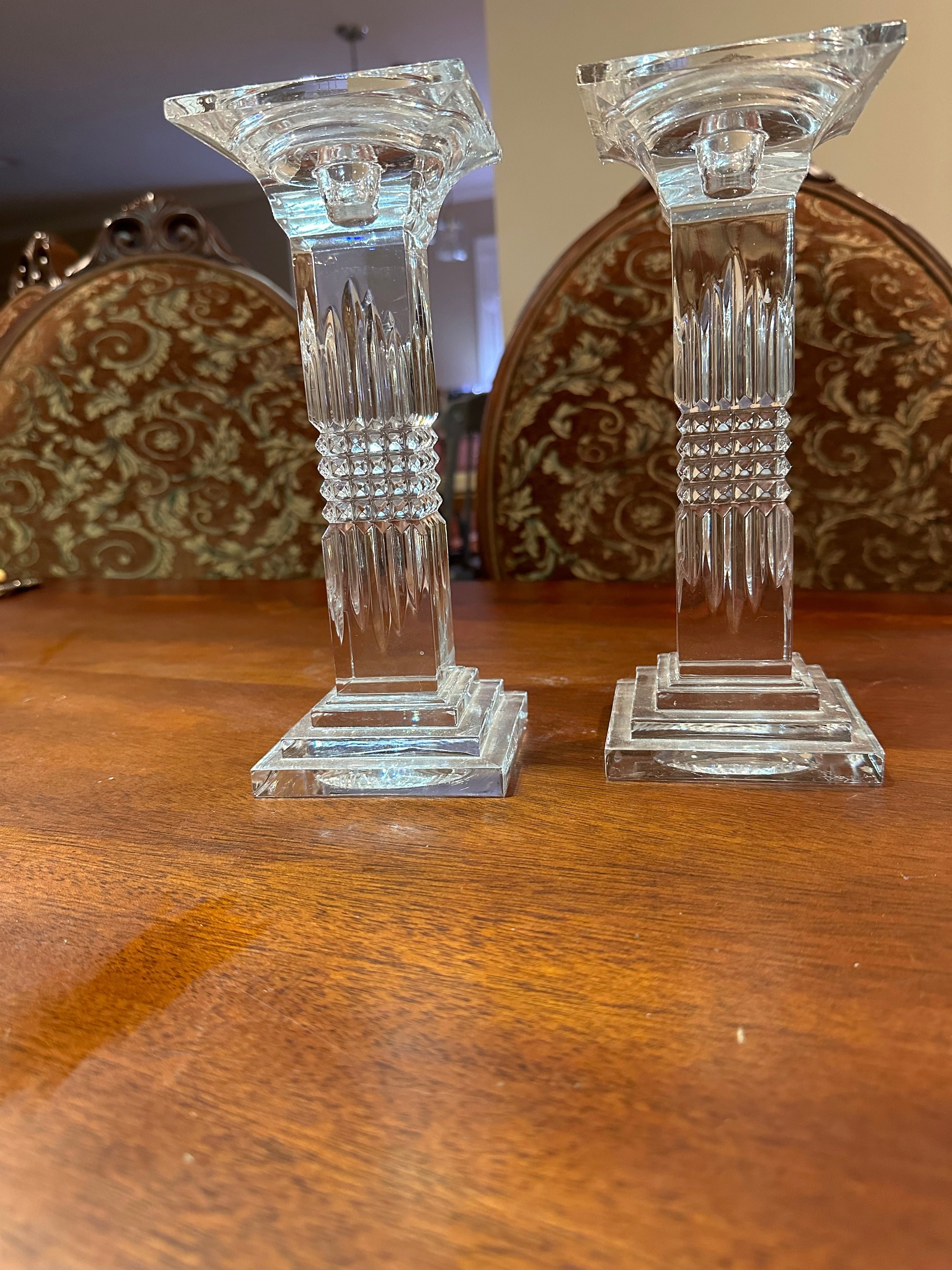 SHANNON CRYSTAL CANDLESTICKS - Etsy