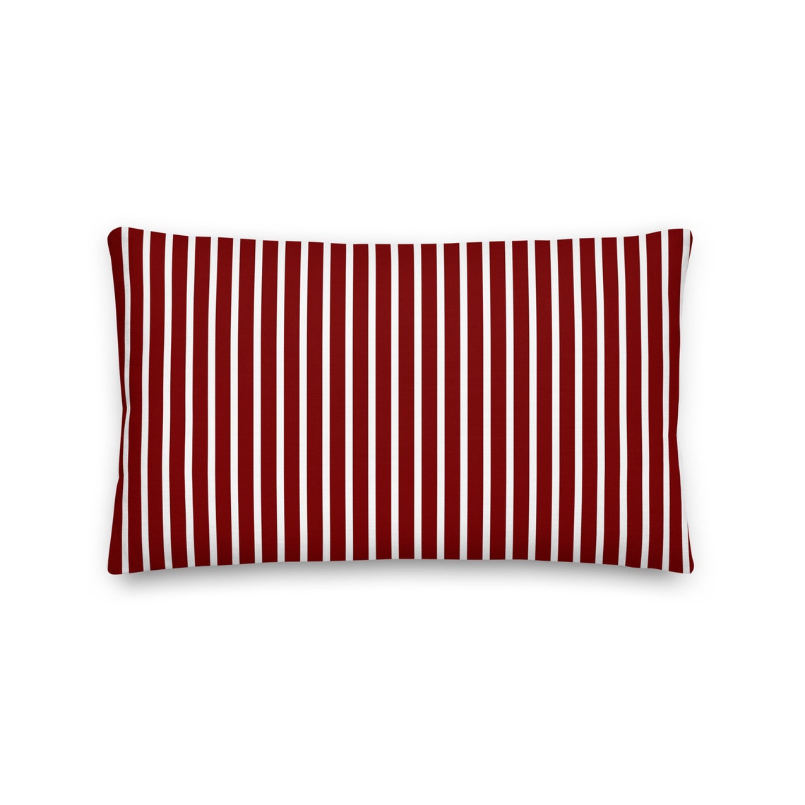 Burgundy Red and White Pillow - Etsy