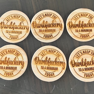 Funny Wooden Coaters, Funny Drink Coasters, Laser Engraved, Funny ...