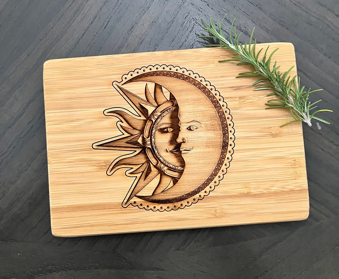 Sun and Moon Snack Board, Sun and Moon Cutting Board, Charcuterie Board ...