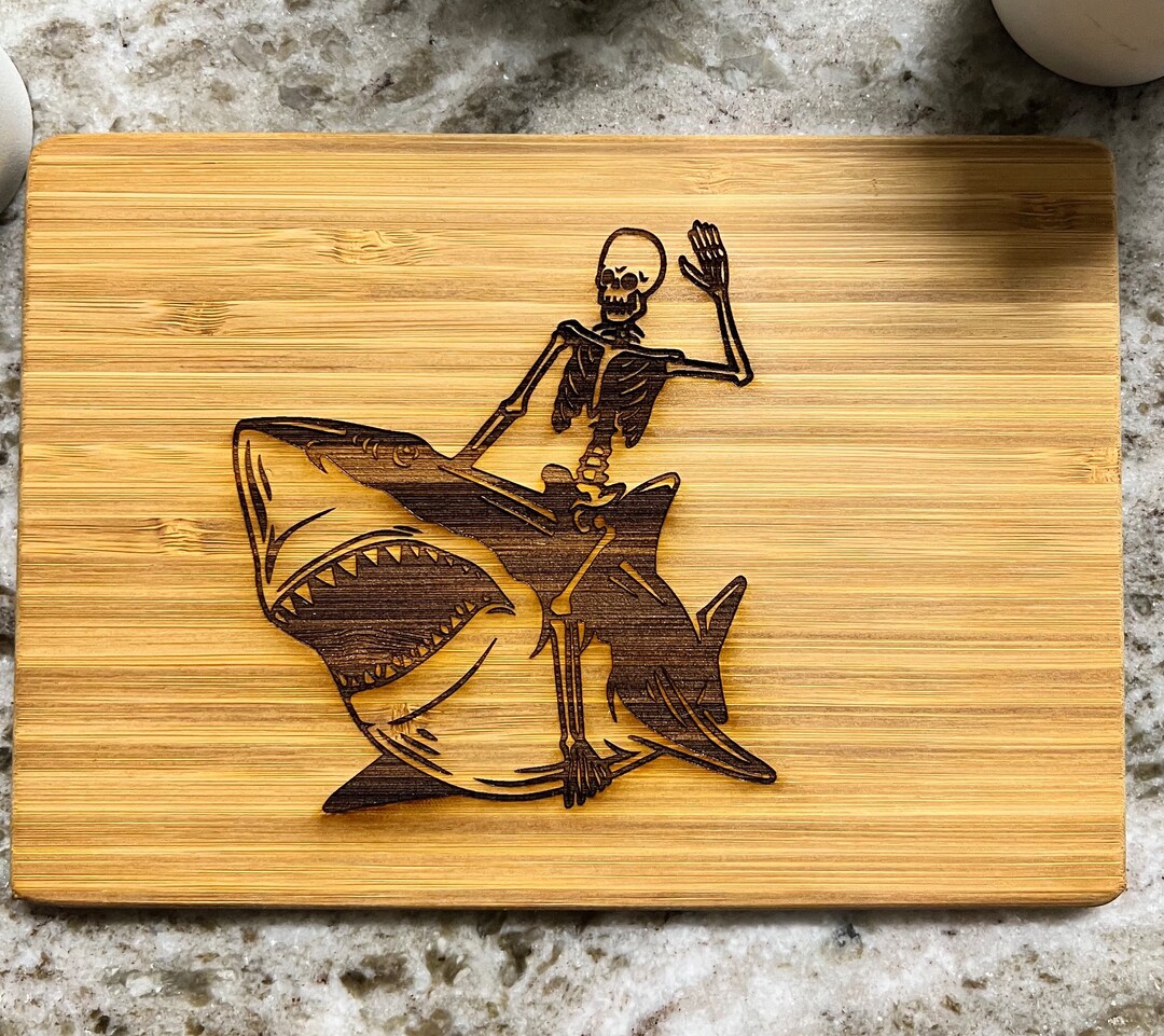 Shark Board / Kitchen Sign / Mini Cutting Board / Board / Laser ...