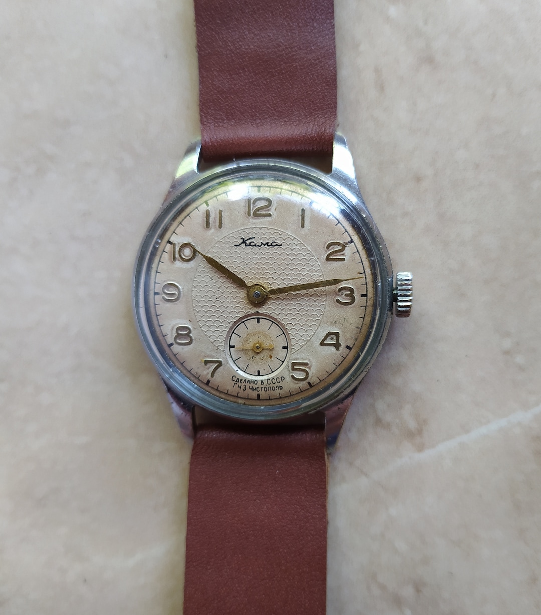 Vintage 1957 Watch, Brand KAMA, Soviet Mechanical Rare Watch, Working ...