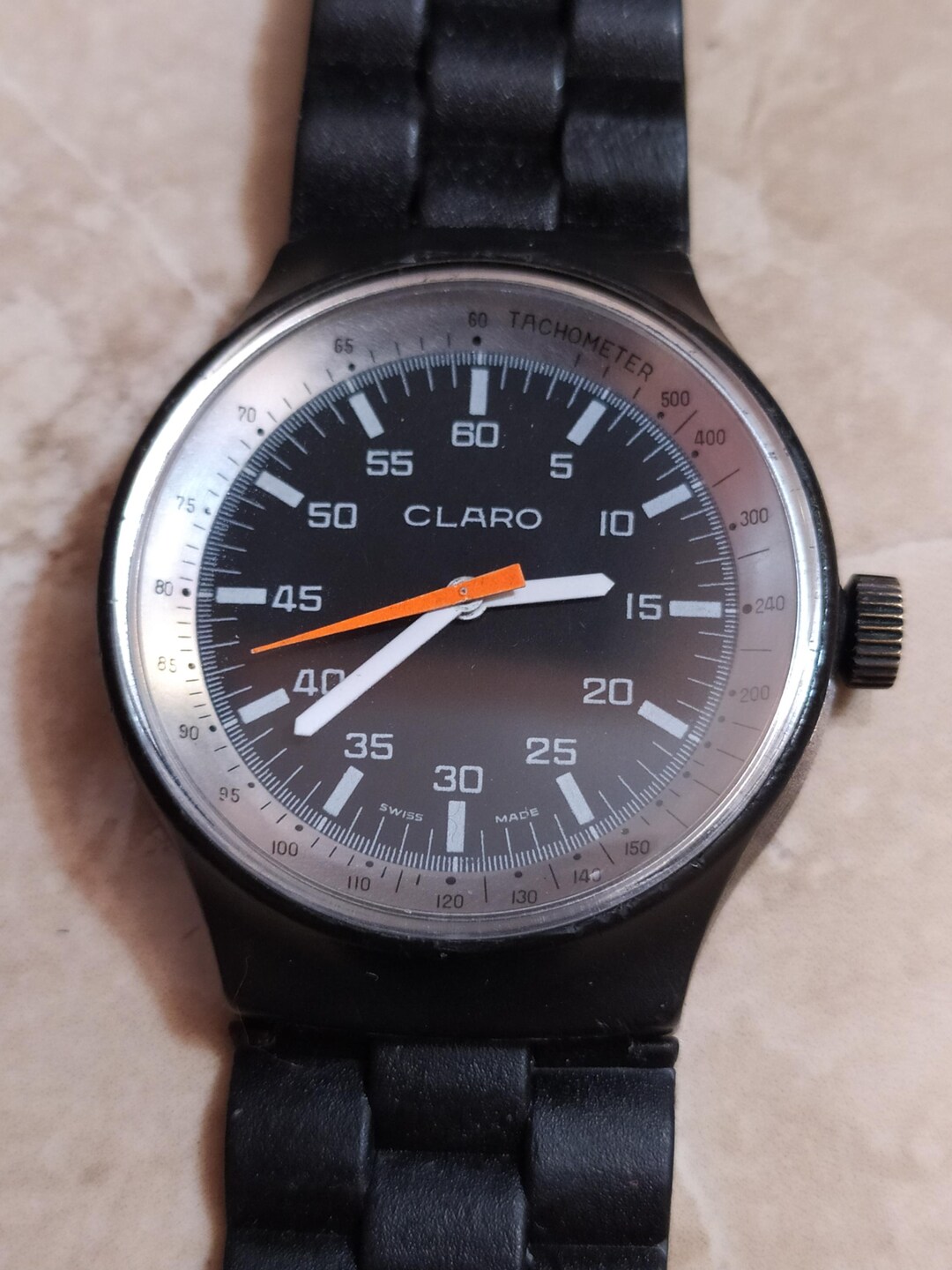 Vintage Claro Swiss Made Tachometer, Mechanical Windup Watch, 1970s - Etsy