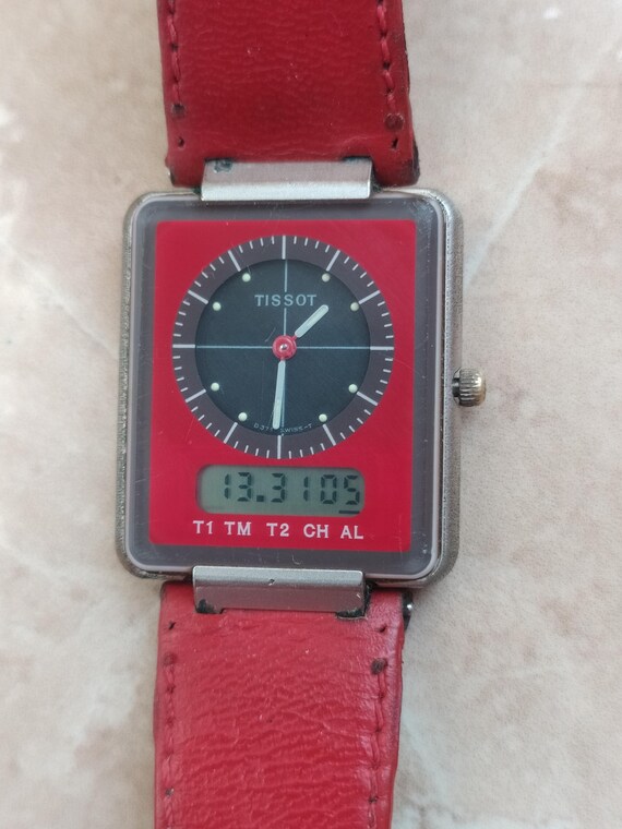 Vintage Tissot Two Timer Analogue Digital Quartz Watc… - Gem