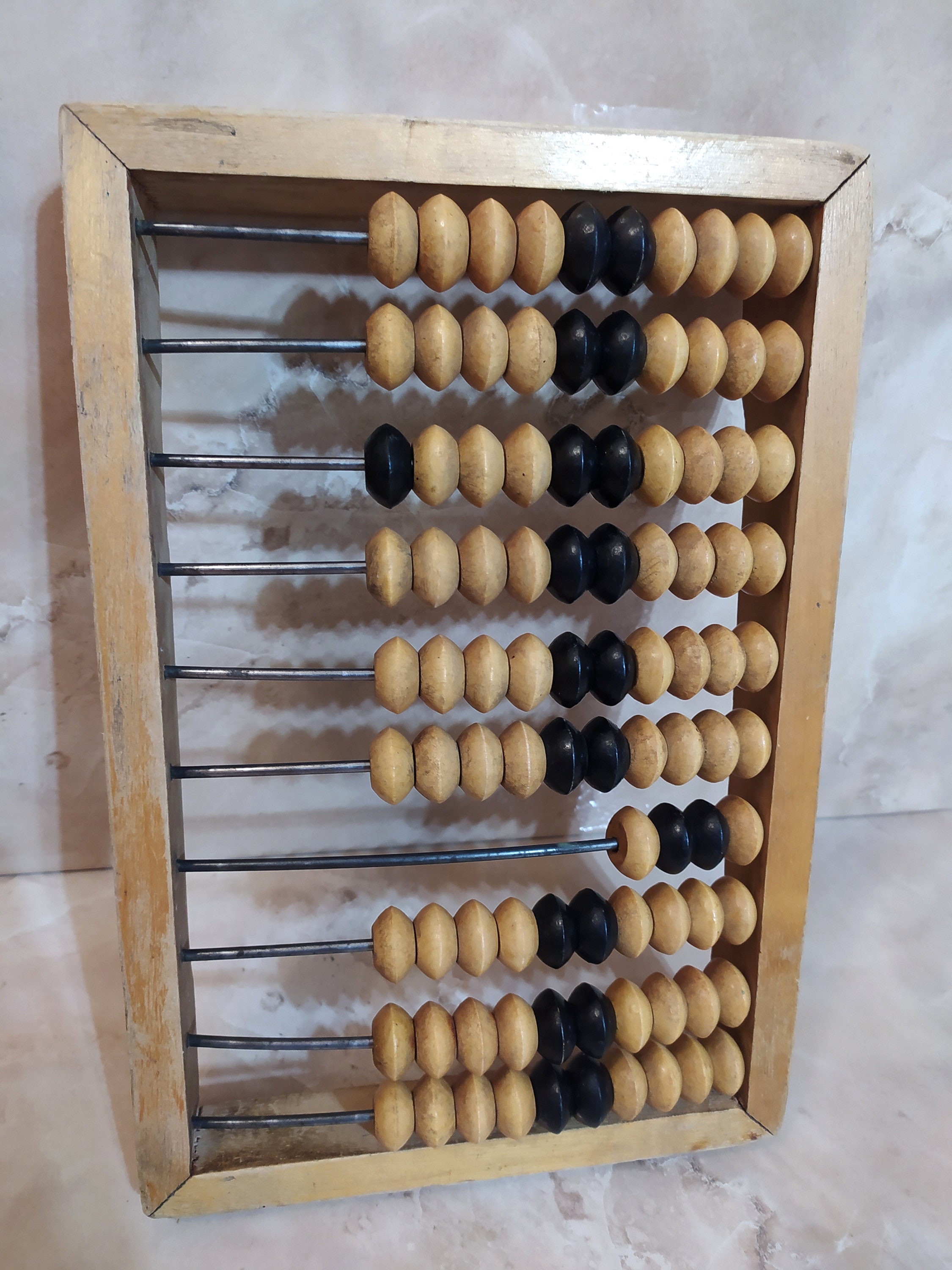 Vintage wooden abacus Soviet Russian calculator USSR 1960s souvenir ...