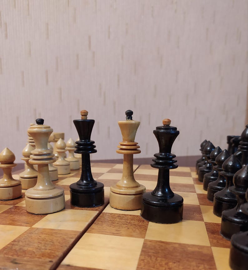 Vintage Wooden Chess, Soviet Chess, USSR 1970s - Etsy