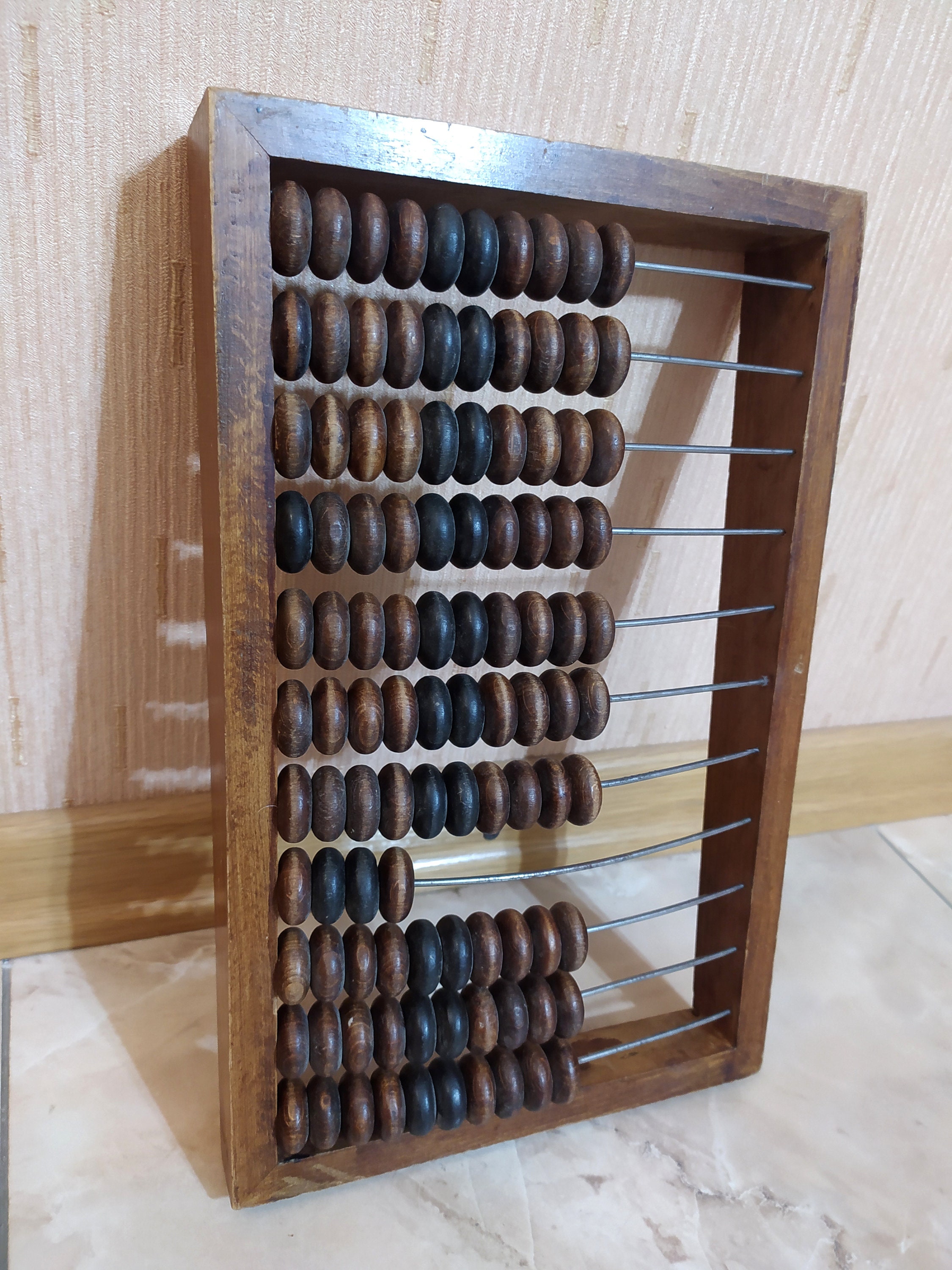 Vintage wooden abacus Soviet Russian calculator USSR 1960s souvenir ...