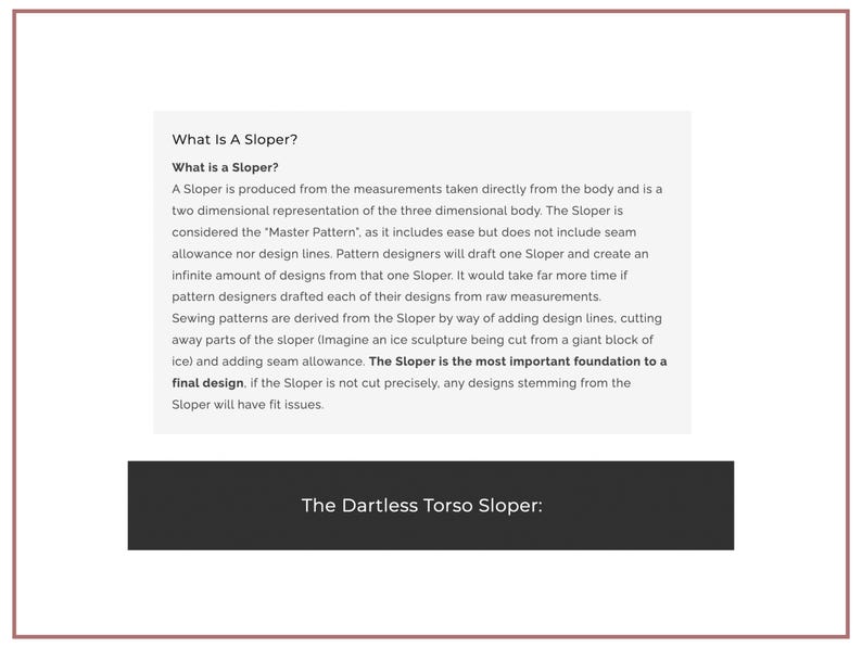 Made to Measure Torso Bodice Block for Knits, Custom Size, Custom Women ...