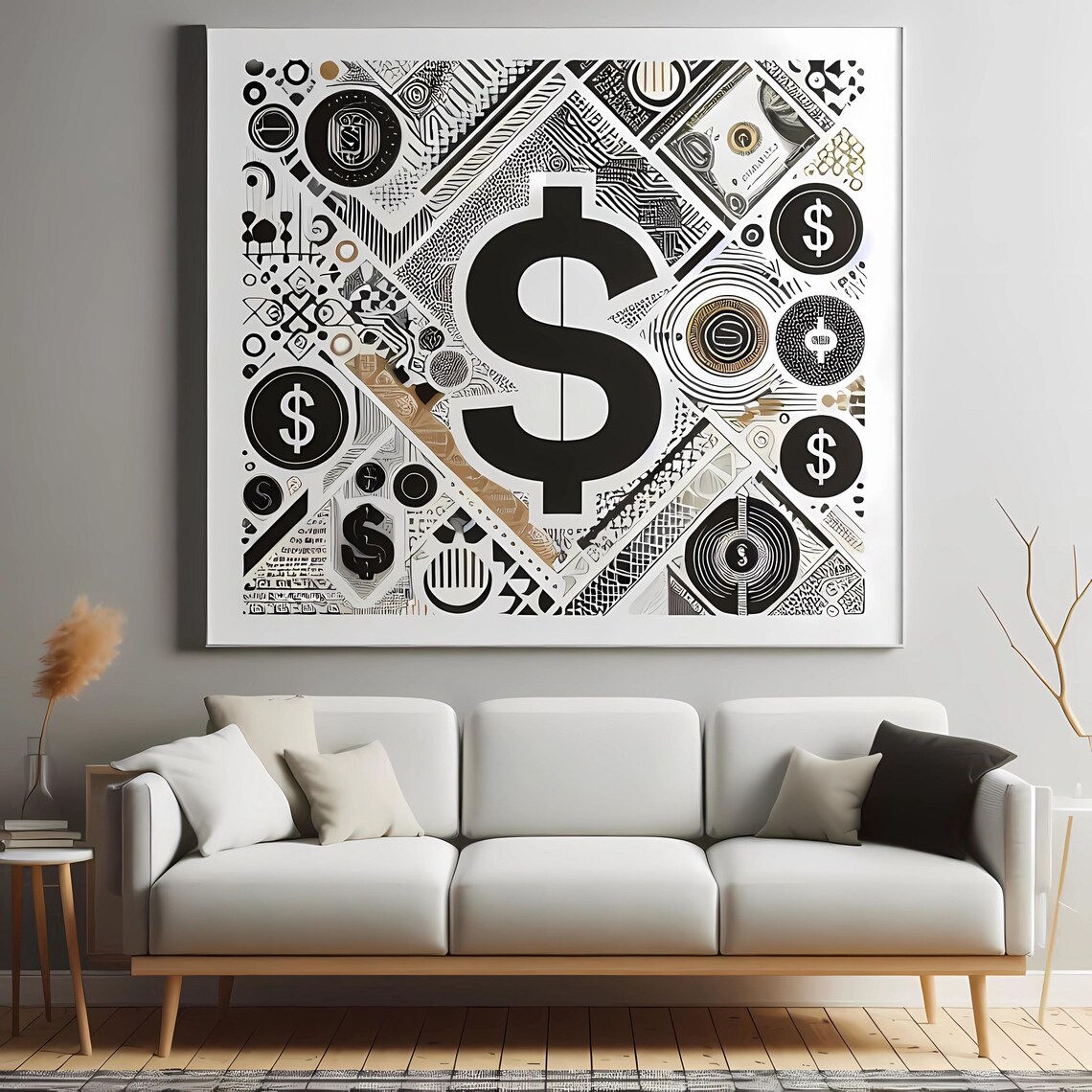 Banknotes Wall Art | Money Wall Hangings | America Wall Art | Currancy ...