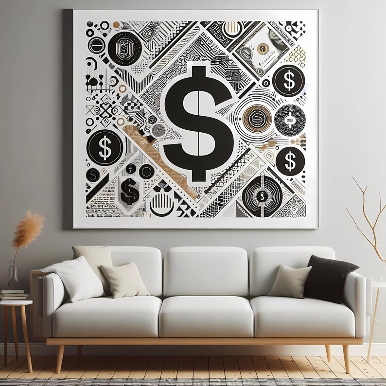 Banknotes Wall Art | Money Wall Hangings | America Wall Art | Currancy ...