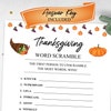 Thanksgiving Word List. Holiday Game. Thanksgiving Party Game. Fall ...