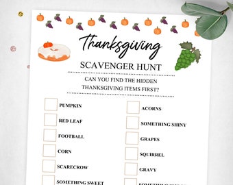 Thanksgiving Word List. Holiday Game. Thanksgiving Party Game. Fall ...