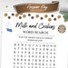 Milk and Cookies Word Scramble. Birthday Party Game. Milk & - Etsy