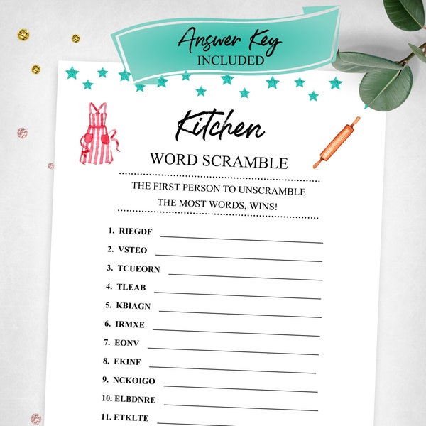 Word Scramble - Etsy