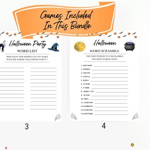 Halloween 5 Bundle Games. Halloween Party Games. Word Search, Scramble ...