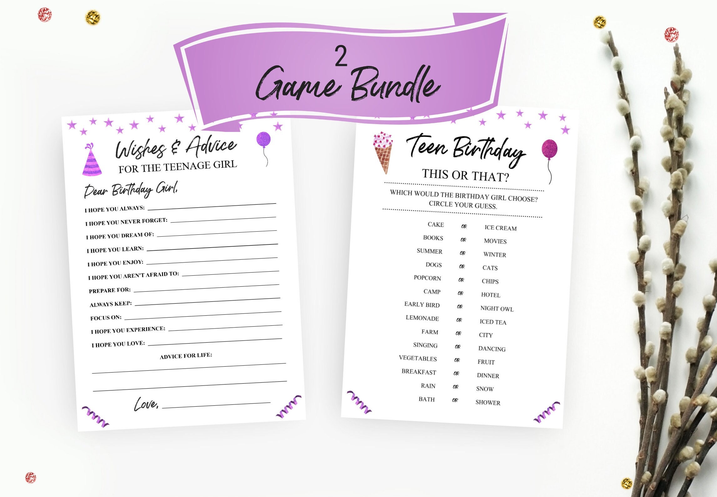 Teen Birthday Girl 2 Game Bundle. Wishes and Advice. Teen Birthday This ...