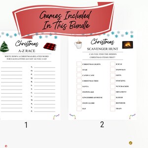 Christmas 5 Bundle Games. Christmas Party Games. Winter Word Search ...