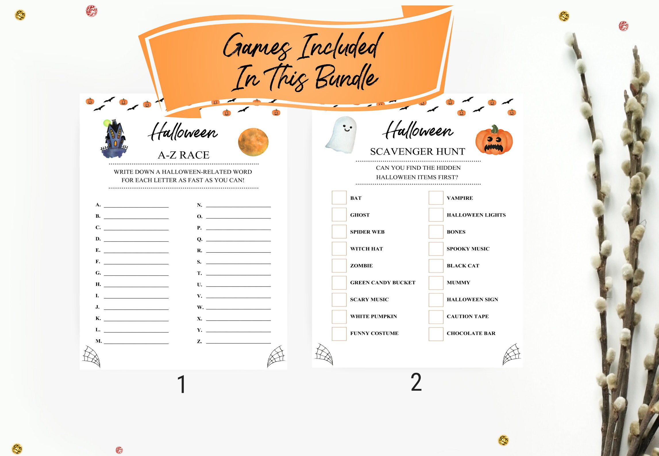 Halloween 5 Bundle Games. Halloween Party Games. Word Search, Scramble ...