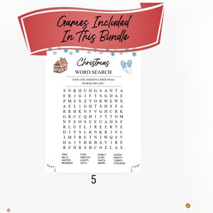 Christmas 5 Bundle Games. Christmas Party Games. Winter Word Search ...