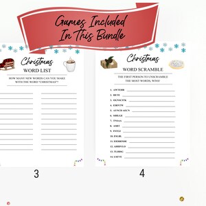 Christmas 5 Bundle Games. Christmas Party Games. Winter Word Search ...