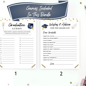 Graduation 5 Game Bundle. Graduation Party Games. Word Search - Etsy