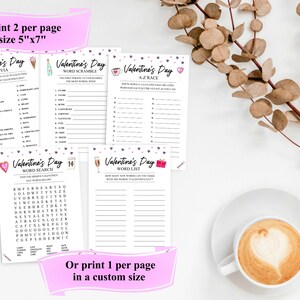 Valentine's Day 5 Game Bundle. Party and Holiday Games. - Etsy