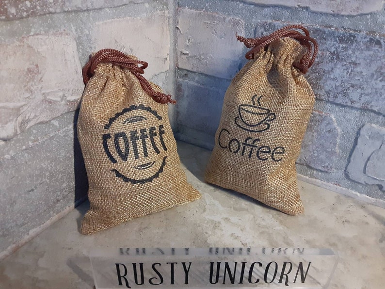 Empty Small Coffee Bags for Tier Tray/ Coffee Decor/ Coffee Bar Decor ...