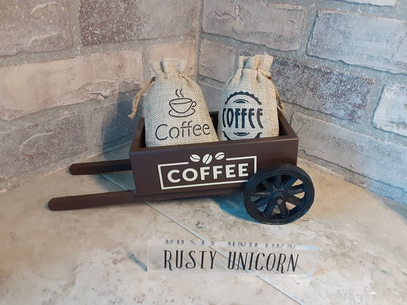 Empty Small Coffee Bags for Tier Tray/ Coffee Decor/ Coffee Bar Decor ...