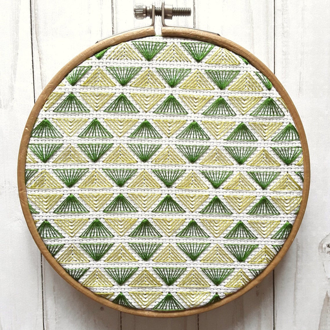 Geometric Triangle Embroidery Pattern Instant Download - Etsy