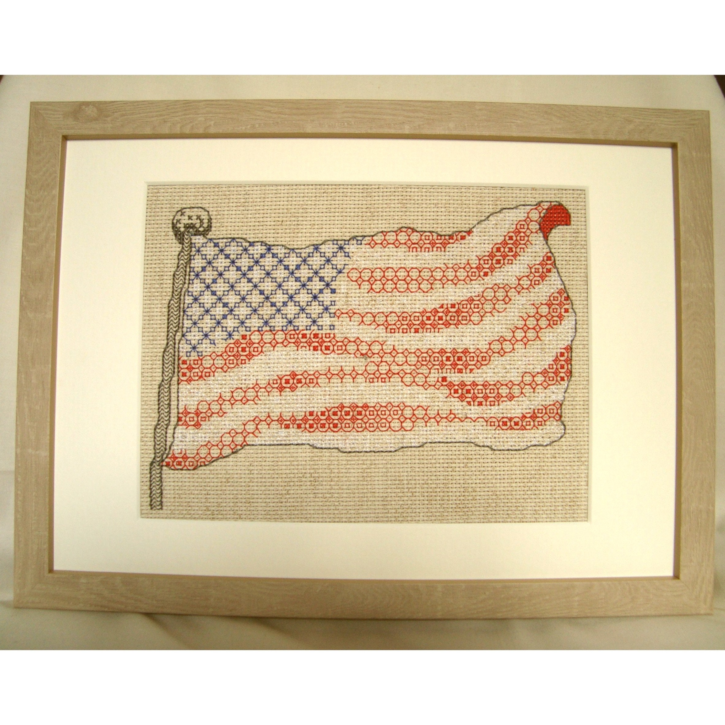 American Flag in Blackwork Pattern Instant Digital Download - Etsy