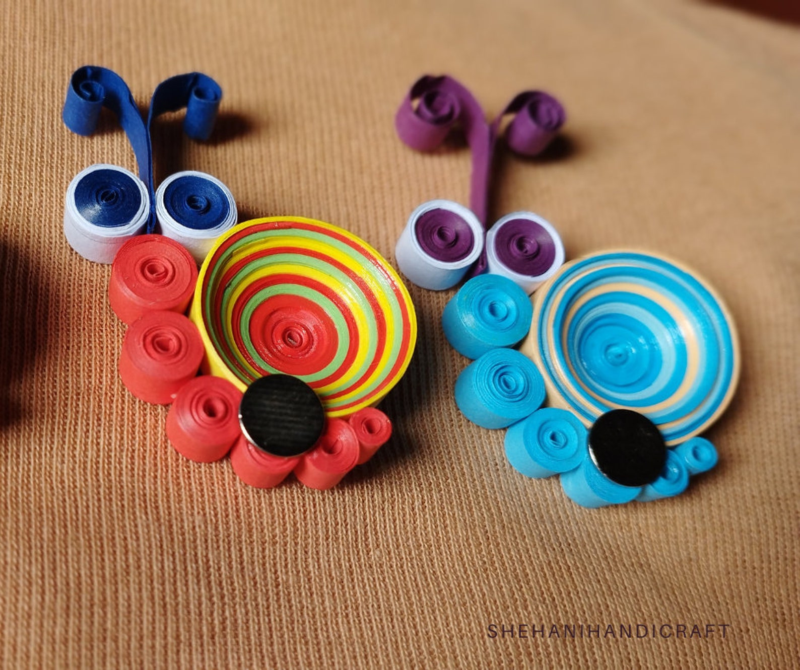 Quilling Gift Magnet Snail | Fridge Magnets | Home Decor | Paper ...