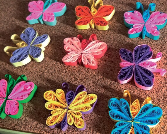 Quilled Butterfly Paper Quilling Handmade Decorations Party | Etsy
